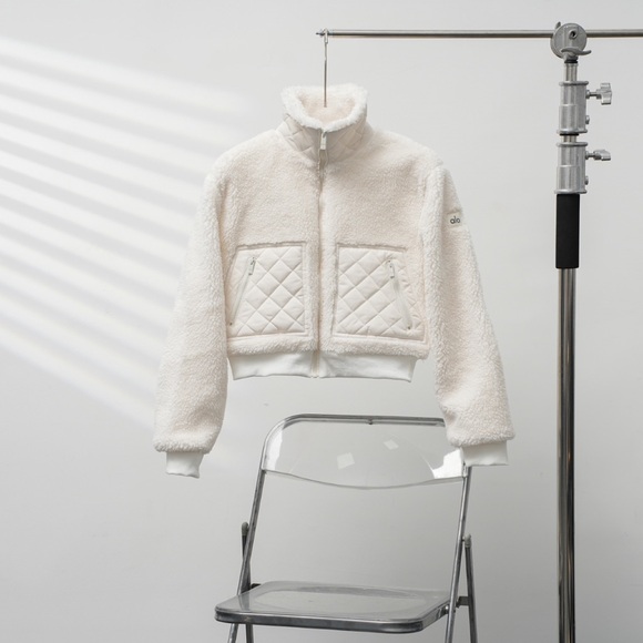 ALO Yoga | Tops | Alo Yoga Sherpa Edge Bomber Jacket | Poshmark
